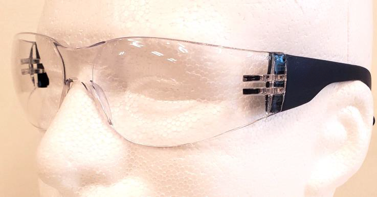 100CAF/M- Anti-Fog Metal Detectable Temple Safety Glasses Clear Lens ...