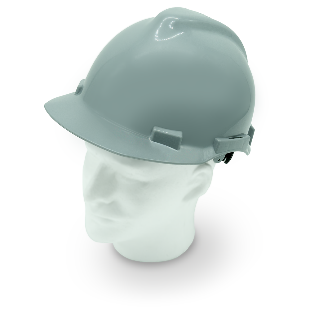 HH10GY4P - 4 Points Ratchet Gray Vented Hard Hat – Elite Safety Products