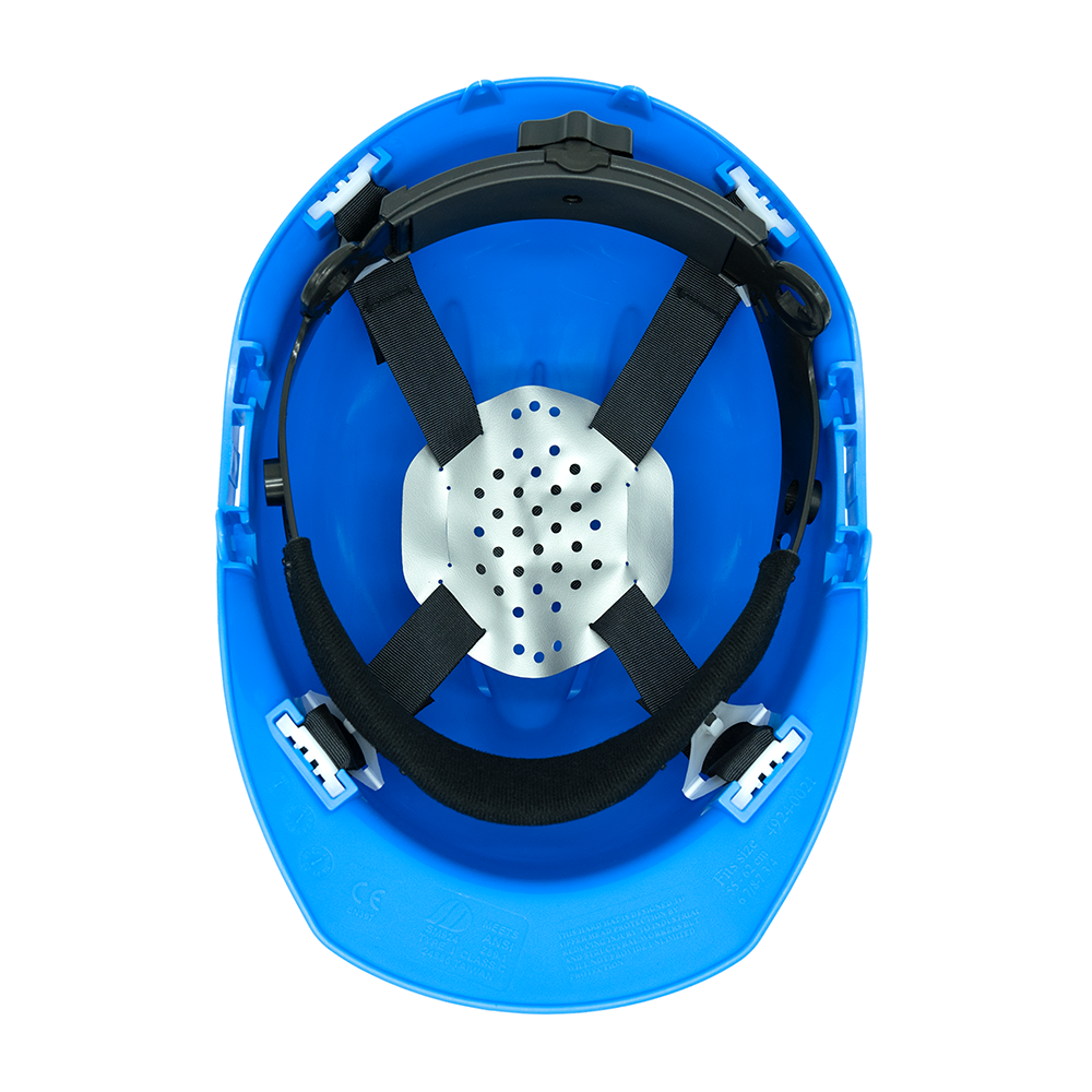 HH20B4P - 4 Points Ratchet Blue Vented Hard Hat – Elite Safety Products