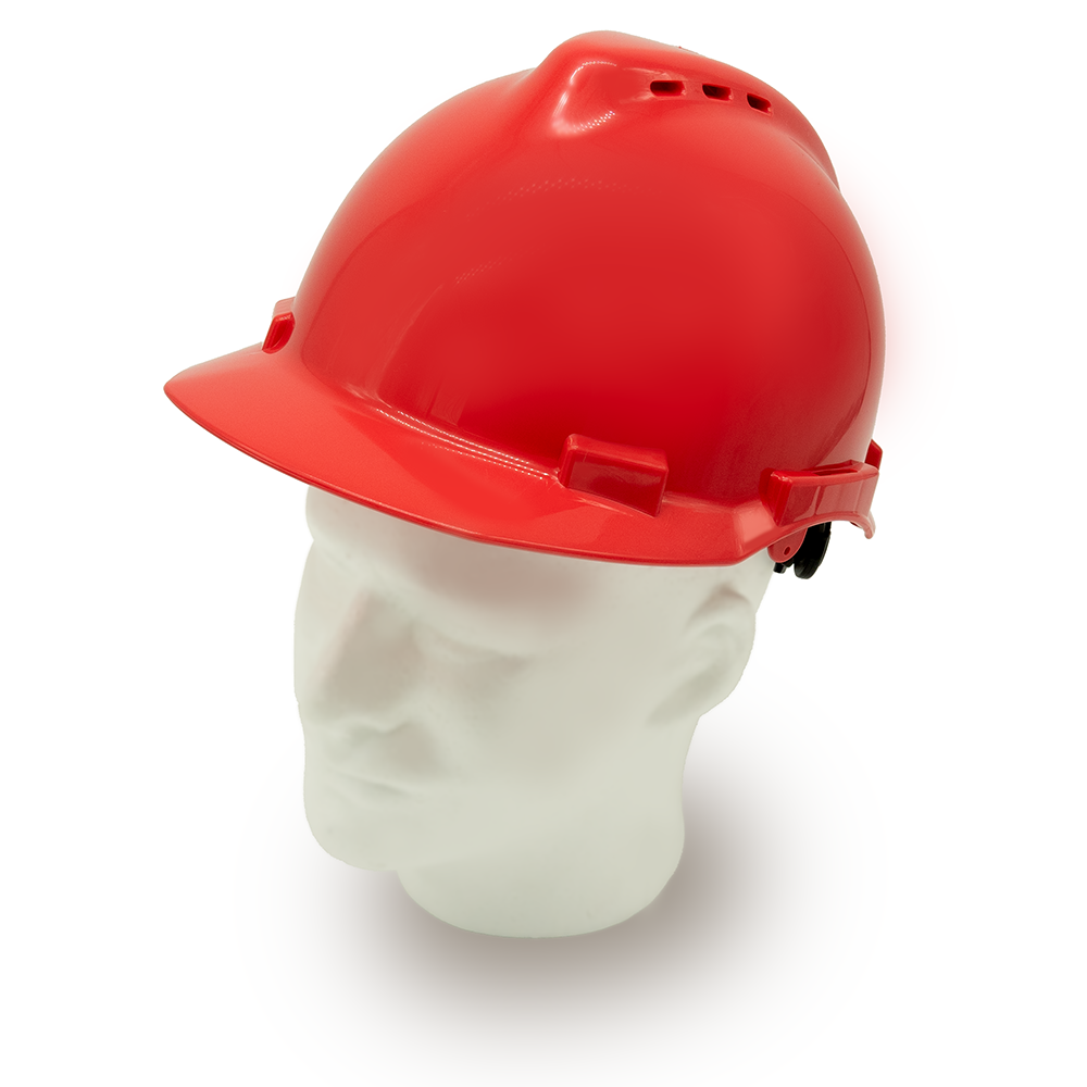 HH20R4P - 4 Points Ratchet Red Vented Hard Hat – Elite Safety Products