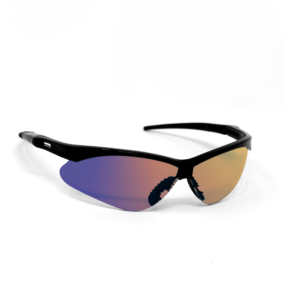 110BM- OPTIC MAX Blue Mirror Lens With Black Frame – Elite Safety Products