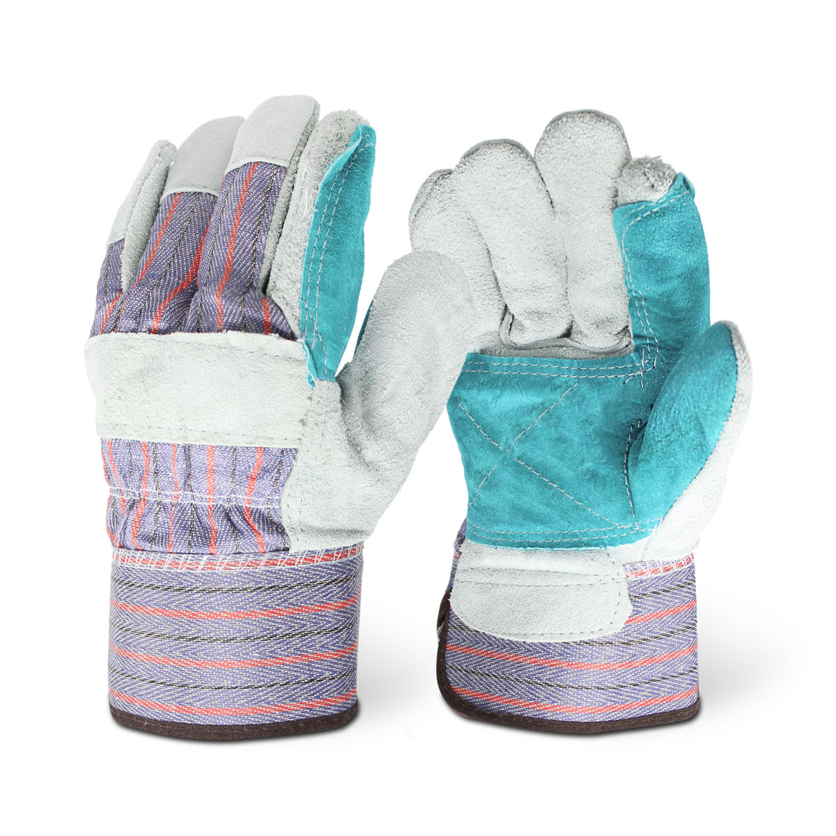 1242- ELITE Quality Grade Green Double Palm Safety Cuff – Elite Safety ...