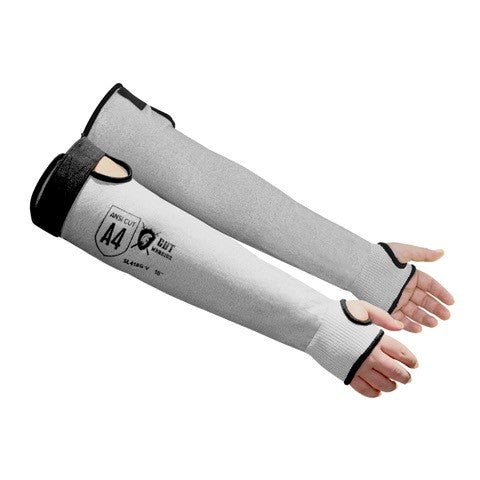 SL418G-V- Cut Warrior ANSI A4 Cut Resistant Sleeve W/ Velcro Strap ...